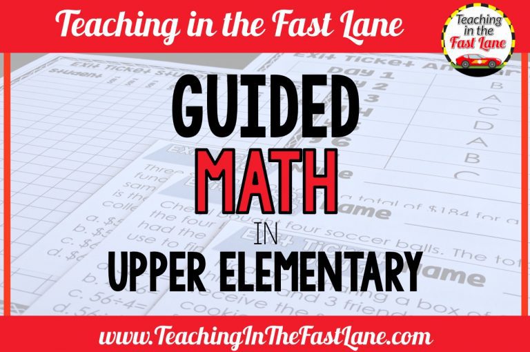 Guided Math in Upper Elementary - Teaching in the Fast Lane