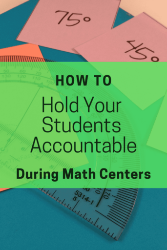 Math Centers: How to Keep Your Students Accountable