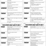 Texas History Warm Up - Teaching in the Fast Lane
